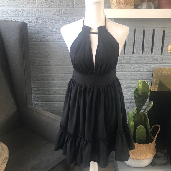 SHEIN | Dresses | 2 For 2shein Halter Style Backless Ruffled Dress | Poshmark